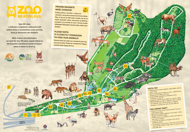 Mapa zoo | ZOO Bratislava