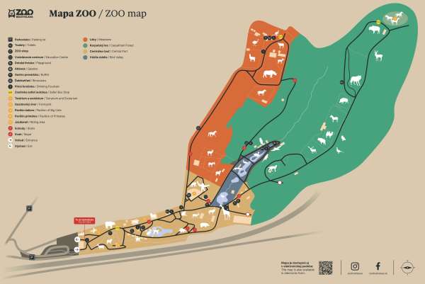 Mapa zoo | ZOO Bratislava